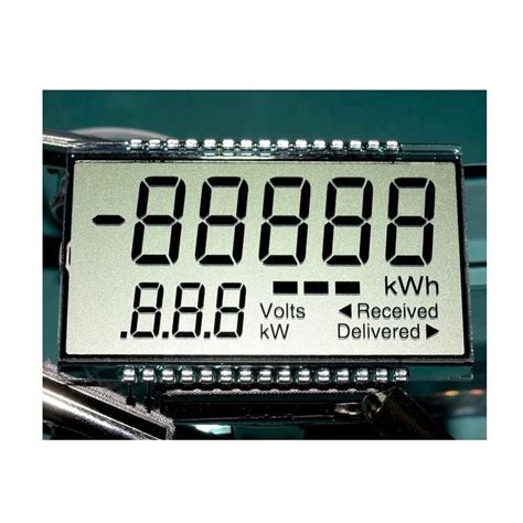 Tn Htn Stn FSTN Segmetn Meter Display Segment LCD Display For Digit Multifunction Analyzer