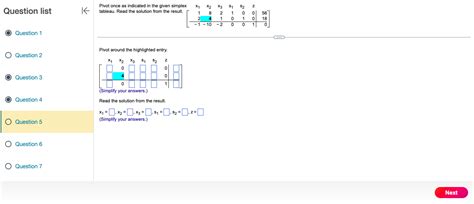 Solved Question 1 Question 2 Pivot Around The Highlighted