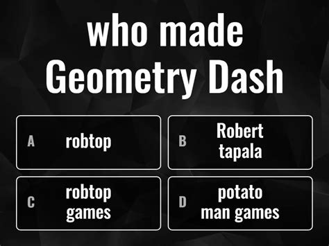 Geometry Dash Quiz