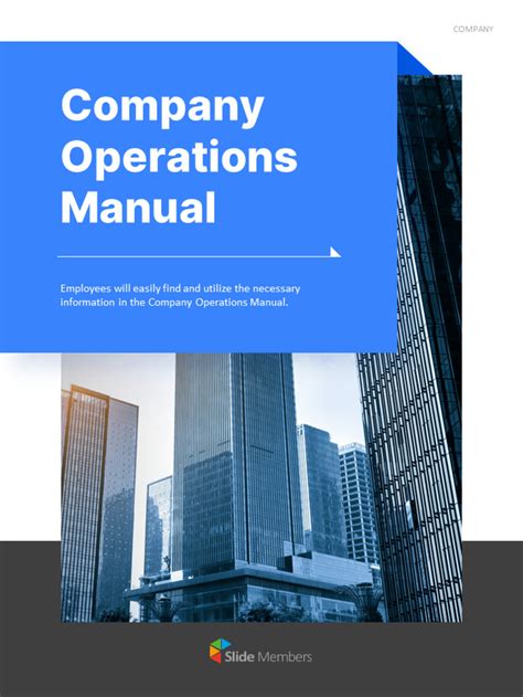 Company Operations Manual Easy Slides Design
