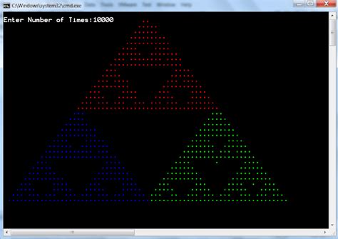 Programs C Sierpinski Triangle