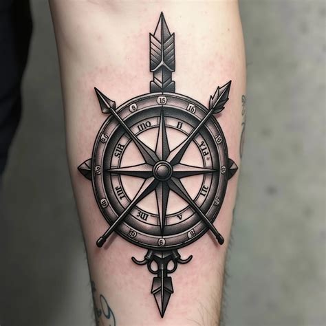 Arrow Compass Tattoo Symbolism Design And Meaning Tattoostours