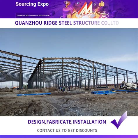 Hot Rolled Q355 Light Steel Structural Fabricated Metal Stud Frame