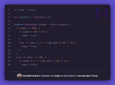 Kendall Lewiss Solution For Leap In Javascript On Exercism