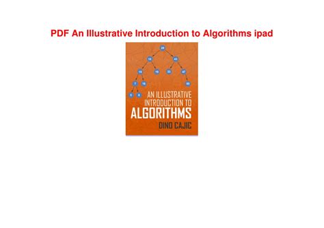 ppt pdf an illustrative introduction to algorithms ipad powerpoint presentation id 12037097