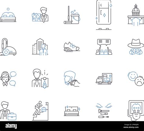 Smart City Outline Icons Collection Smart City Intelligent
