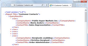 How To Automate The Database Query Results Export To XML File By Schedule