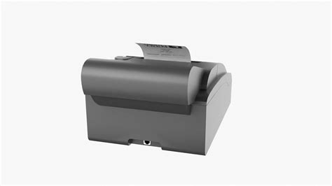 3d Model Printer Slip Vr Ar Low Poly Cgtrader