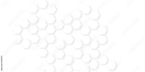 Abstract White Hexagonal Background Luxury White Pattern Vector Illustrationseamless