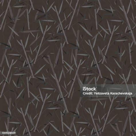 대나무잎은 추상적인 매끄러운 패턴을 남깁니다 브라운 배경 0명에 대한 스톡 벡터 아트 및 기타 이미지 0명 대나무 벼과 배경 주제 Istock
