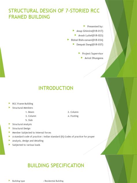 Structural Design Of 7 Storied Rcc Framed Building Pdf Beam Structure Foundation