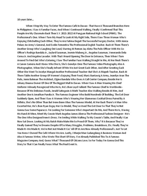 Class Prophecy Sample Script By Mark Angelou James Aberca Pdf