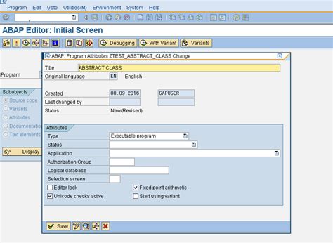 Sap Tech Global Abstract Class