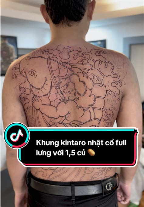 Khung Cậu Bé Vàng Kintaro Tattoo Full Lưng Nhật Bản Tiktok