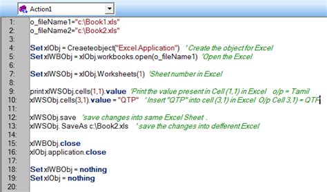 my careers working with excel sheet using qtp