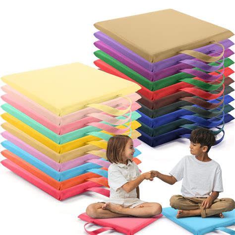 Suzile 20 Pcs 12 Square Floor Cushions For Classroom