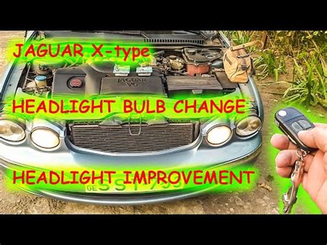 Jaguar X-type headlight bulb replacement and headlight improvement ...