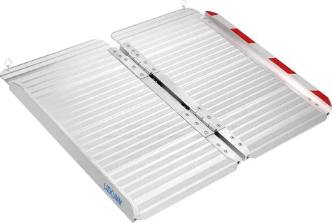 Buy LIEKUMM 2ft Threshold Ramp Portable Aluminum Wheelchair Ramps 600LBS Capacity Aluminum