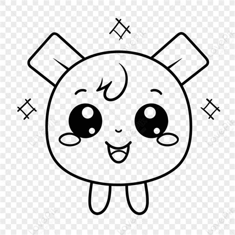 귀여운 카와이 색칠 페이지 무료 다운로드 또는 아웃라인 스케치 드로잉 인쇄 벡터개요 예술개요 Png 일러스트 무료 다운로드 Lovepik