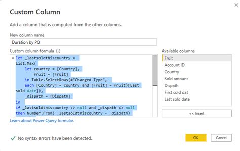 Solved Convert A Measure Into A Column In Powerquery Microsoft