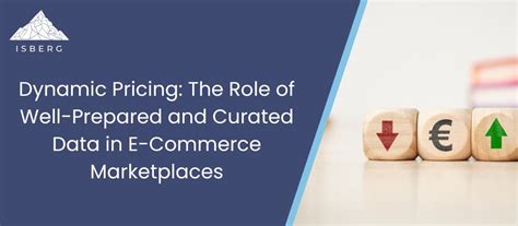 Dynamic Pricing The Role Of Well Prepared And Curated Data In E Commerce Marketplaces Isberg