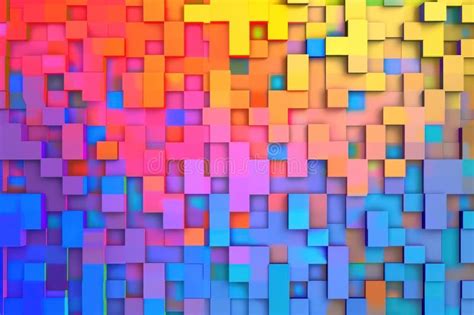 Retro Pixelated Rainbow Chaos Seamless Loop Vj Pattern With Glitch