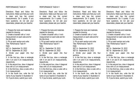 Performance Task 1 Direction Pdf