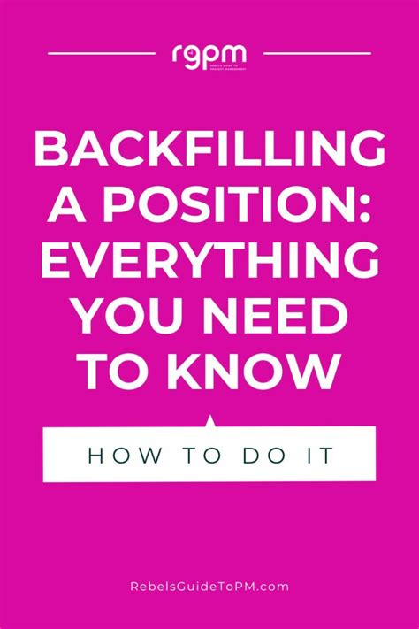 Backfilling A Position Everything You Need To Know