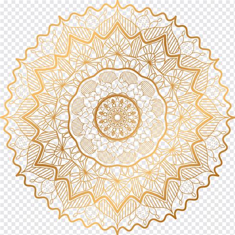 Golden Luxury Ornamental Mandala Png Pngwing