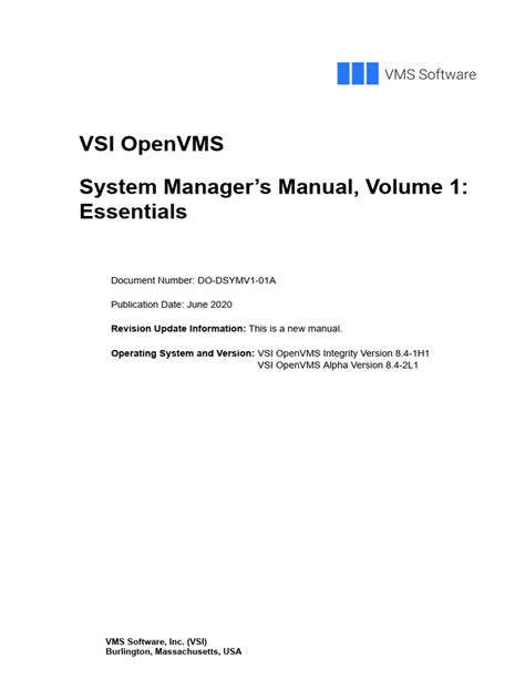openvms systemmanagermanual essentials vol i pdf booting computer