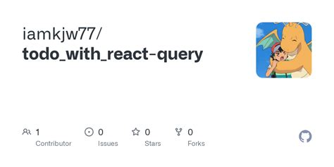 Github Iamkjw77todowithreact Query