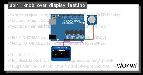 Upir Knob Over Display Fast Ino Wokwi ESP32 STM32 Arduino Simulator