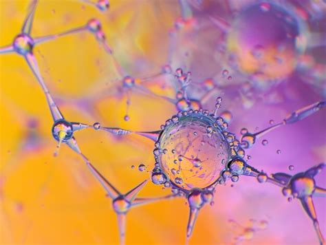 Premium Photo A Closeup Of An Abstract Molecular Structure Of An With Spheres Interlocked In