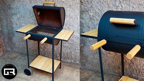 Como Hacer Un Asador Casero Barrel Barbecue Smoker Youtube