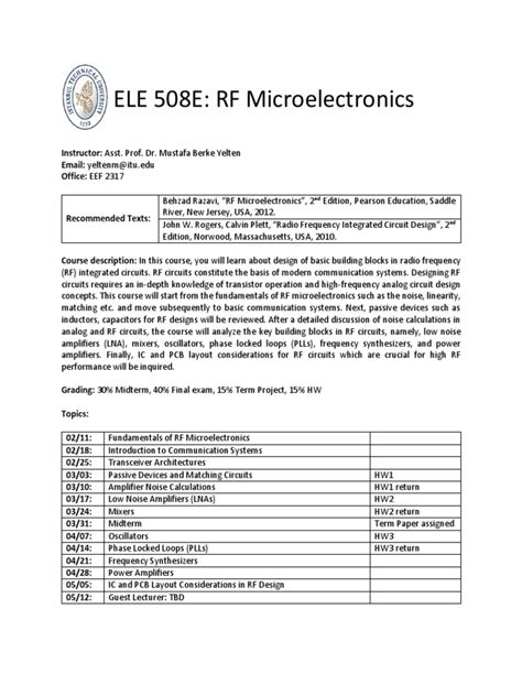 Designing Radio Frequency Integrated Circuits An In Depth Exploration