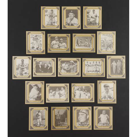 Johnny Mize Signed 1977 John Douglas Johnny Mize Complete Set Of 20 Cards Jsa Pristine Auction