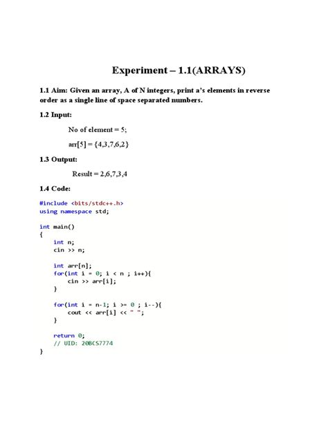 Hacckerank Questions Of Array Pdf Parameter Computer Programming