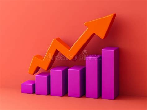 Growth Chart Showing Increasing Performance With Colorful Bars And