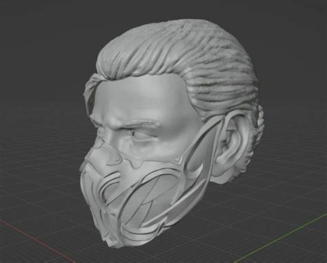 🕹 Mcfarlane Marvel Legends Sub Zero Custom Head Mk 1・ Stl File For ・cults