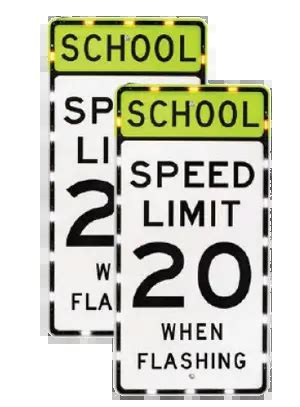 School Zones Safety Universal Signs And Accessories
