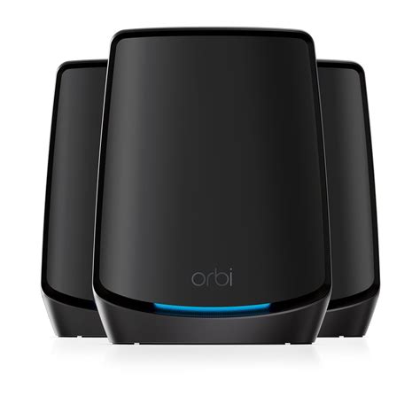 NETGEAR Orbi Tri Band WiFi 6 Mesh System RBK863SB Router With 2 Satellite Extenders