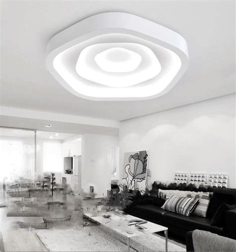 장미 모양 현대 거실 침실 미니멀리스트 Led 천장 램프 직경 530mm 백색 조명