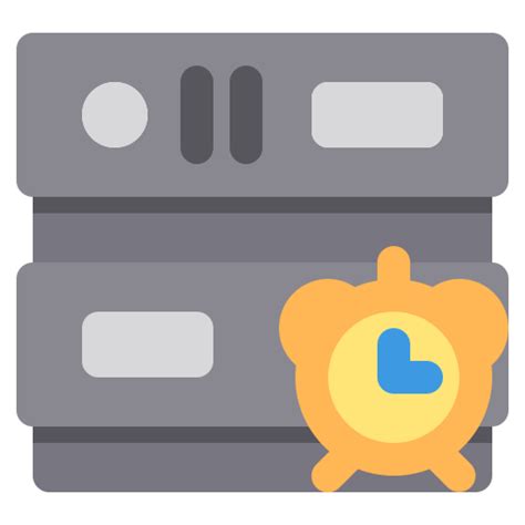 Alarm Clock Database Network Server Storage Icon Download On