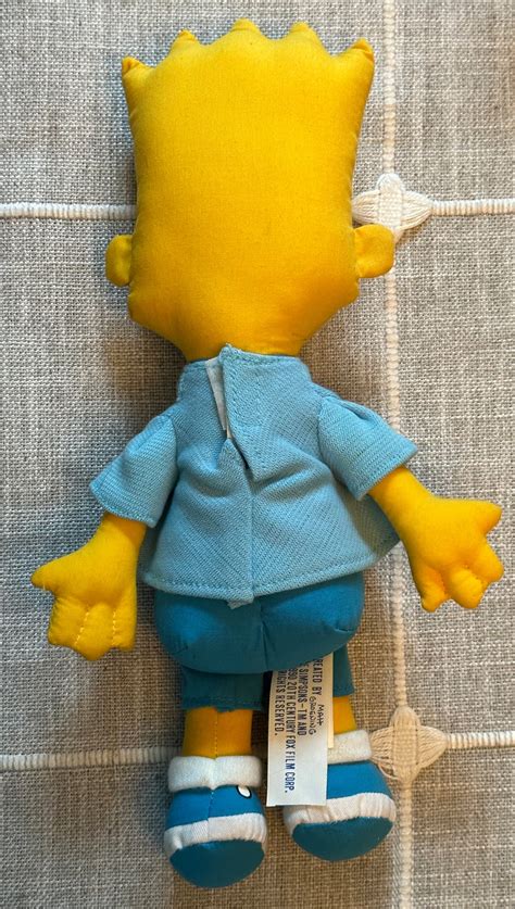 Bart Simpson Doll 1990 Matt Groening 20th Century Fox Etsy