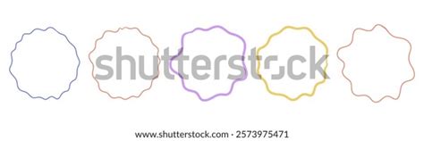 Zig Zag Frame Border Squiggle Wavy Stock Vector Royalty Free 2573975471 Shutterstock