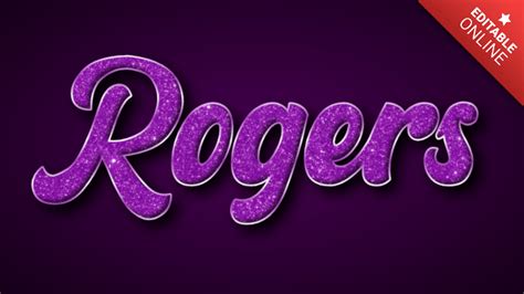 Rogers Text Effect Generator