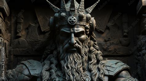 Mythical Pantheon Depictions Of Sumerian Deities Stock Illustration Adobe Stock