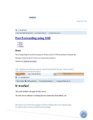 Openssh Portforwarding And Linux Firewall PDF