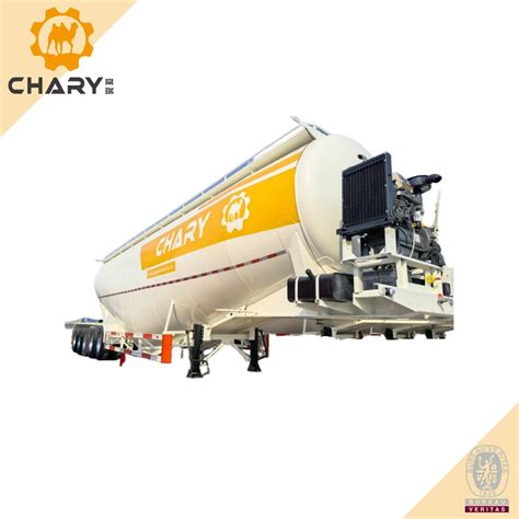 Chary 345 Axles Bulk Cement Tank Powder Material Semi Trailer