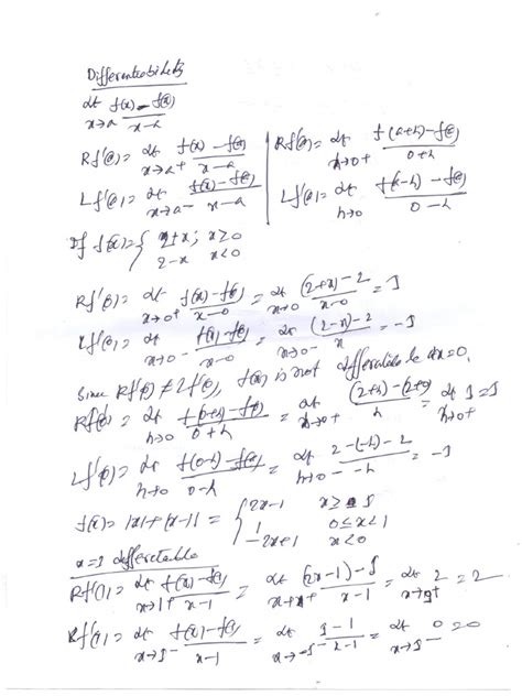 differentiability pdf